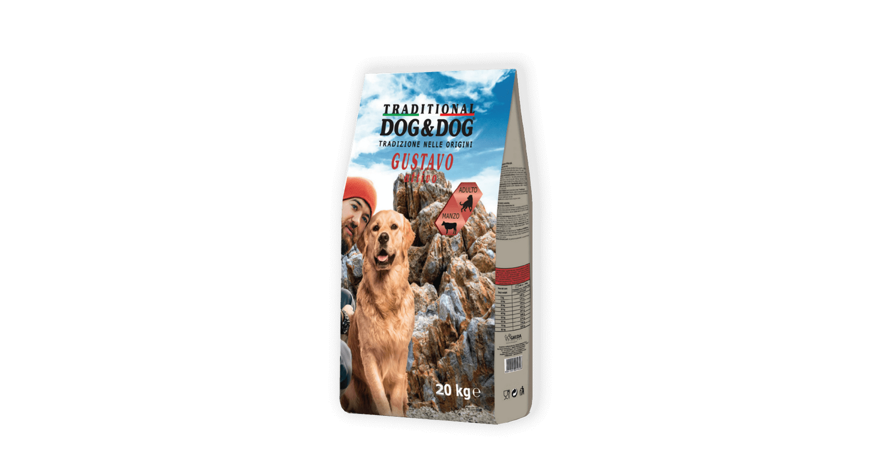 Traditional DOG&DOG Gustavo Attivo 20kg (marhás) - Gheda - PetABC ...